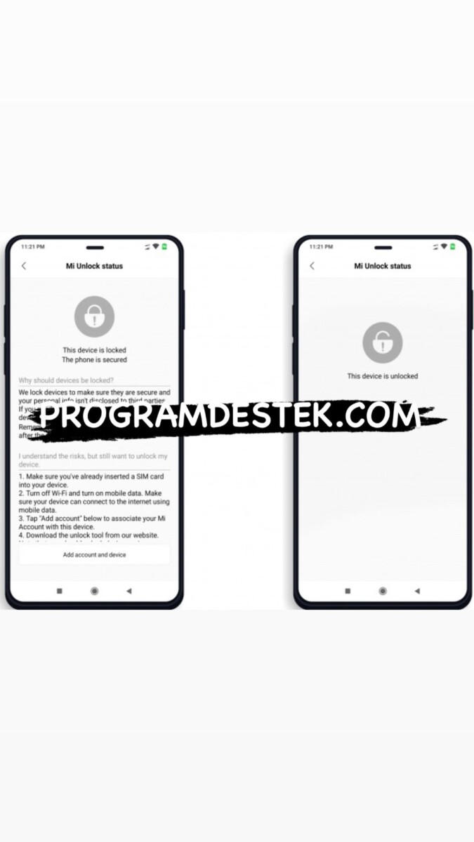 XiAOMi REDMi BOOTLOADER UNLOCK YAPMA - PROGRAM DESTEK